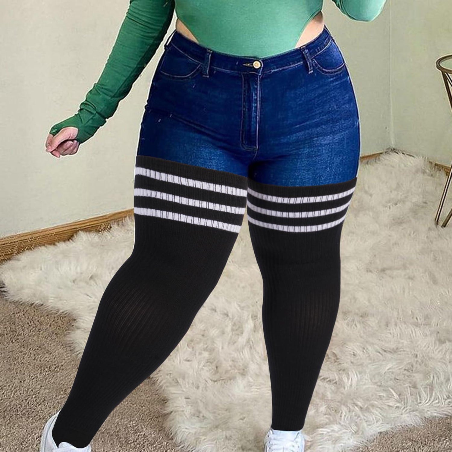 How to Wear Thigh High Socks with Confidence | Moon Wood