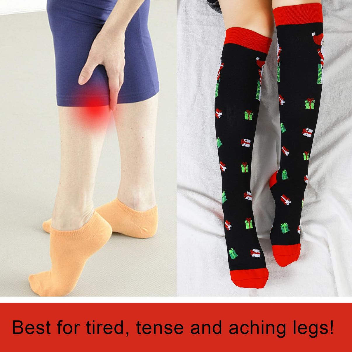 3 Pairs Compression Socks Knee High | Moon Wood