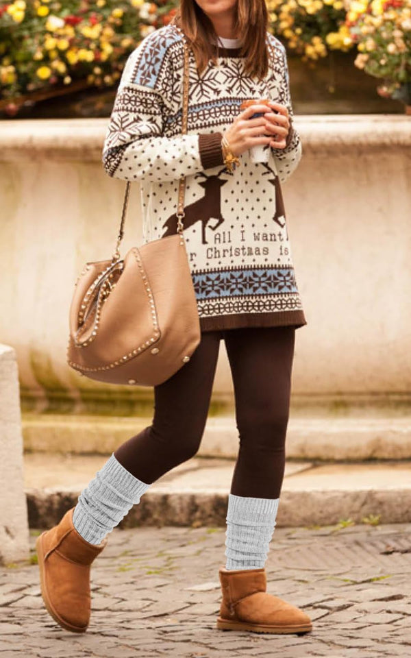 3 Pairs Wool Slouch Socks Knee High | Moon Wood