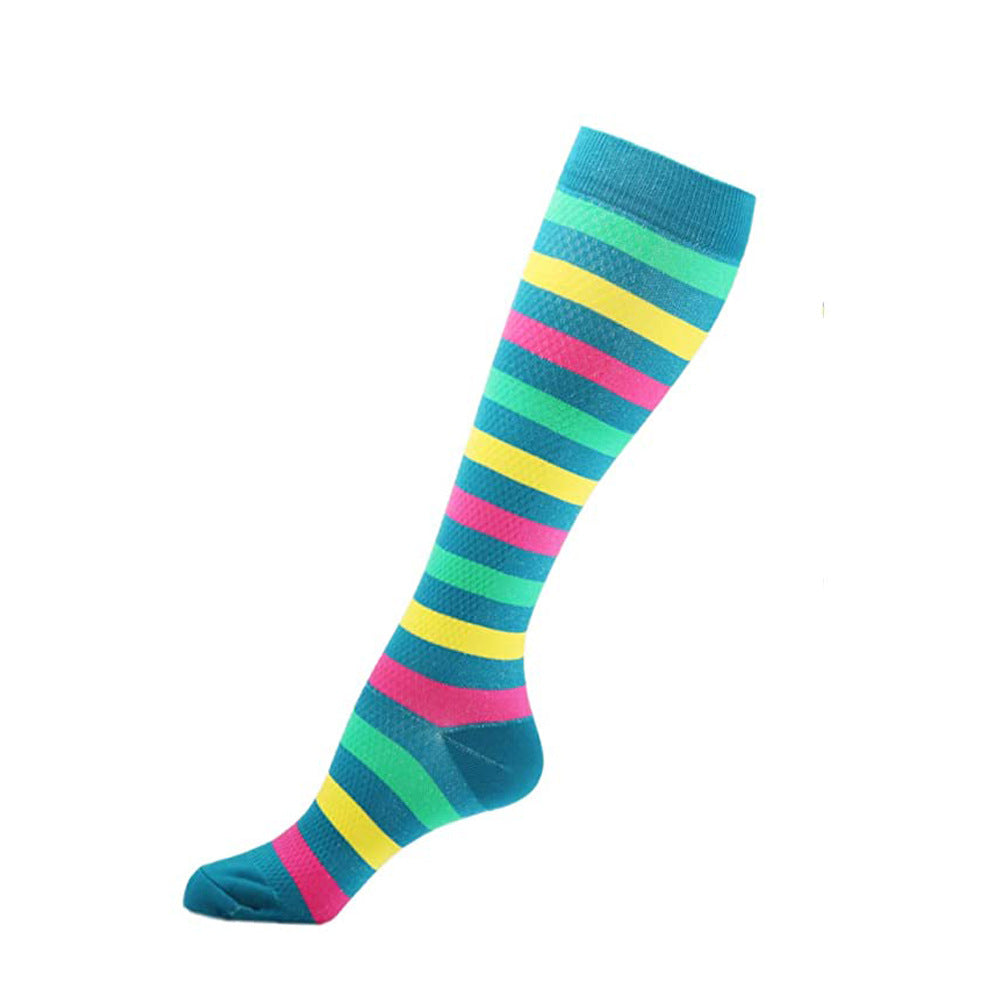 6 Pack Compression Socks Stripe | Moon Wood