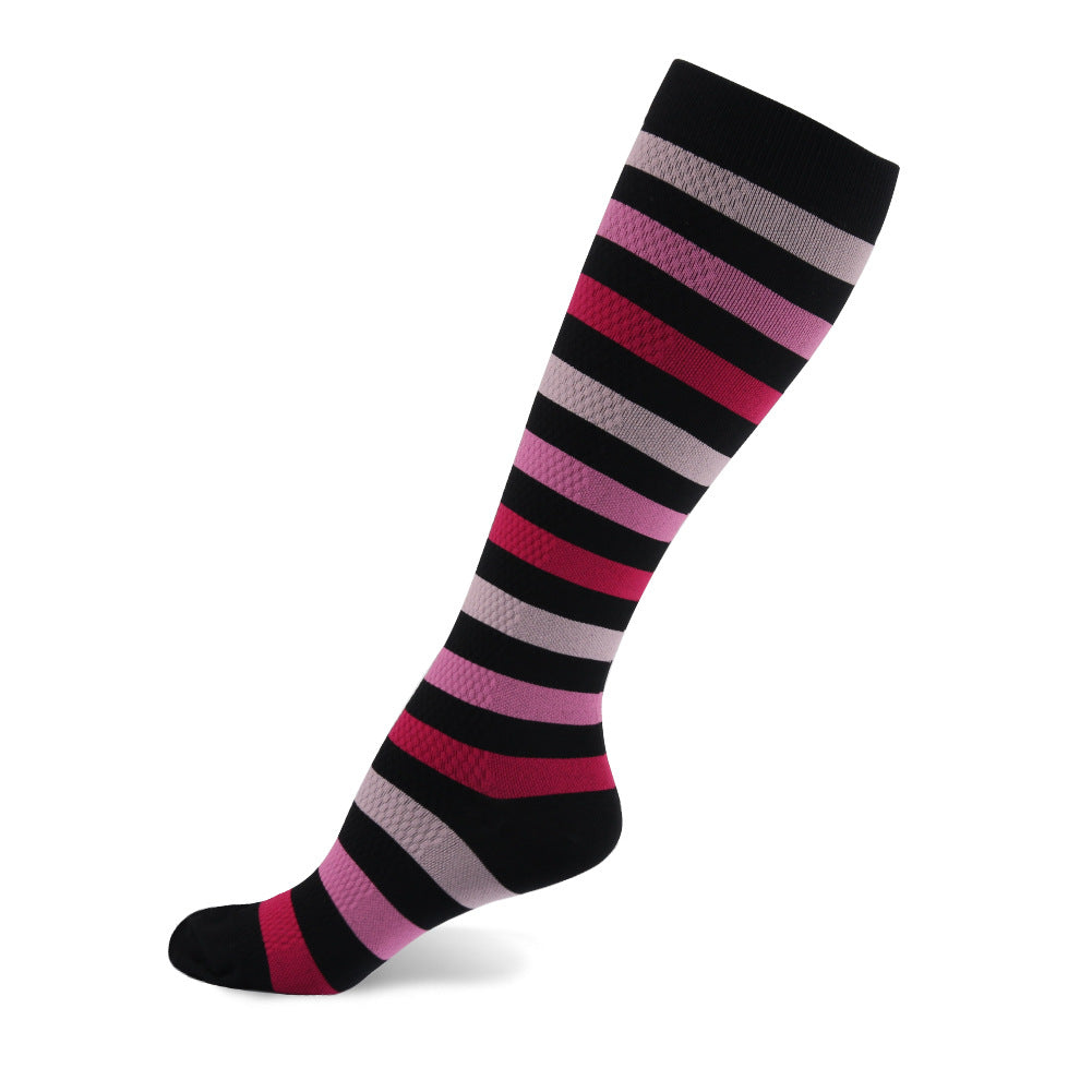 6 Pack Compression Socks Stripe | Moon Wood