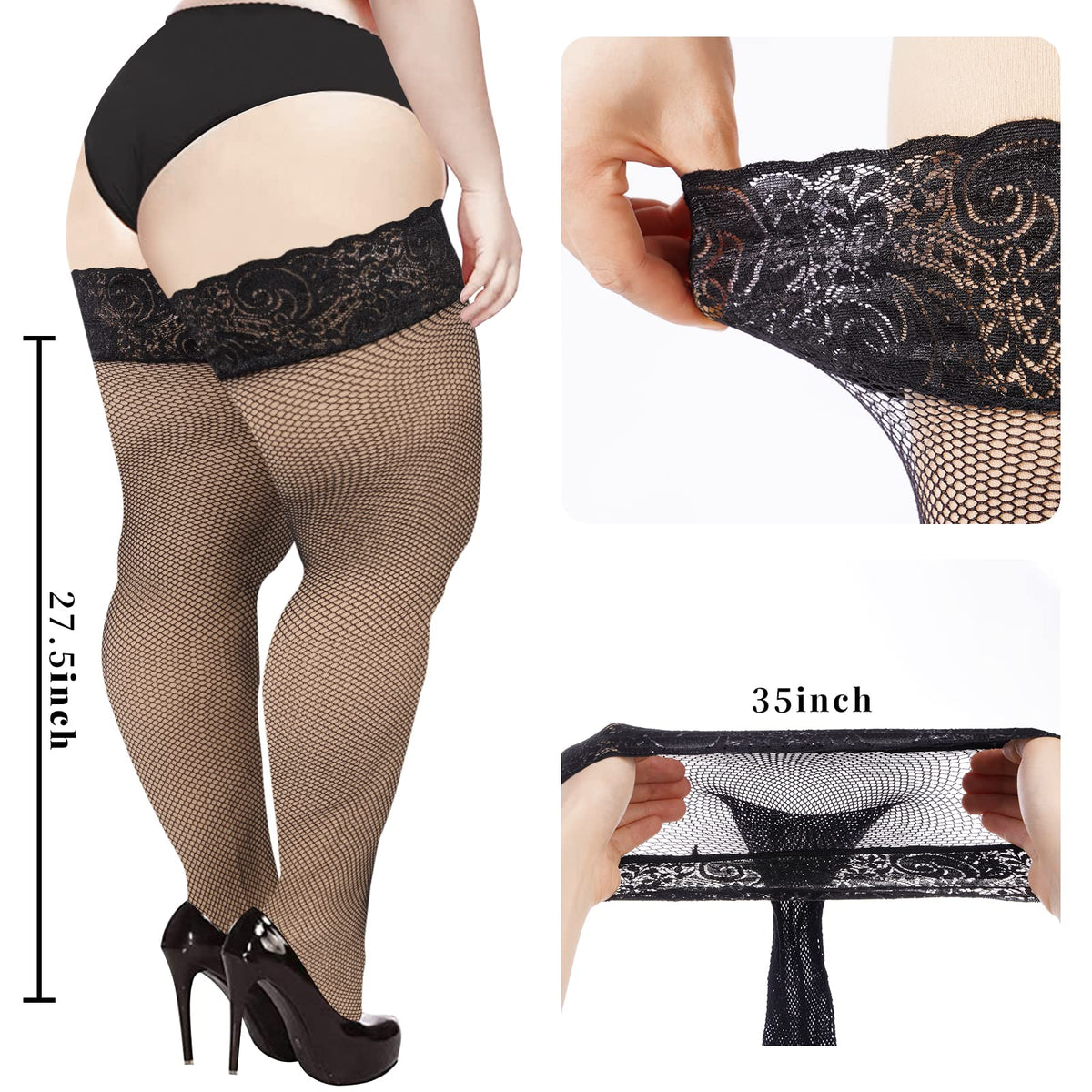 Plus Size Stockings Moon Wood