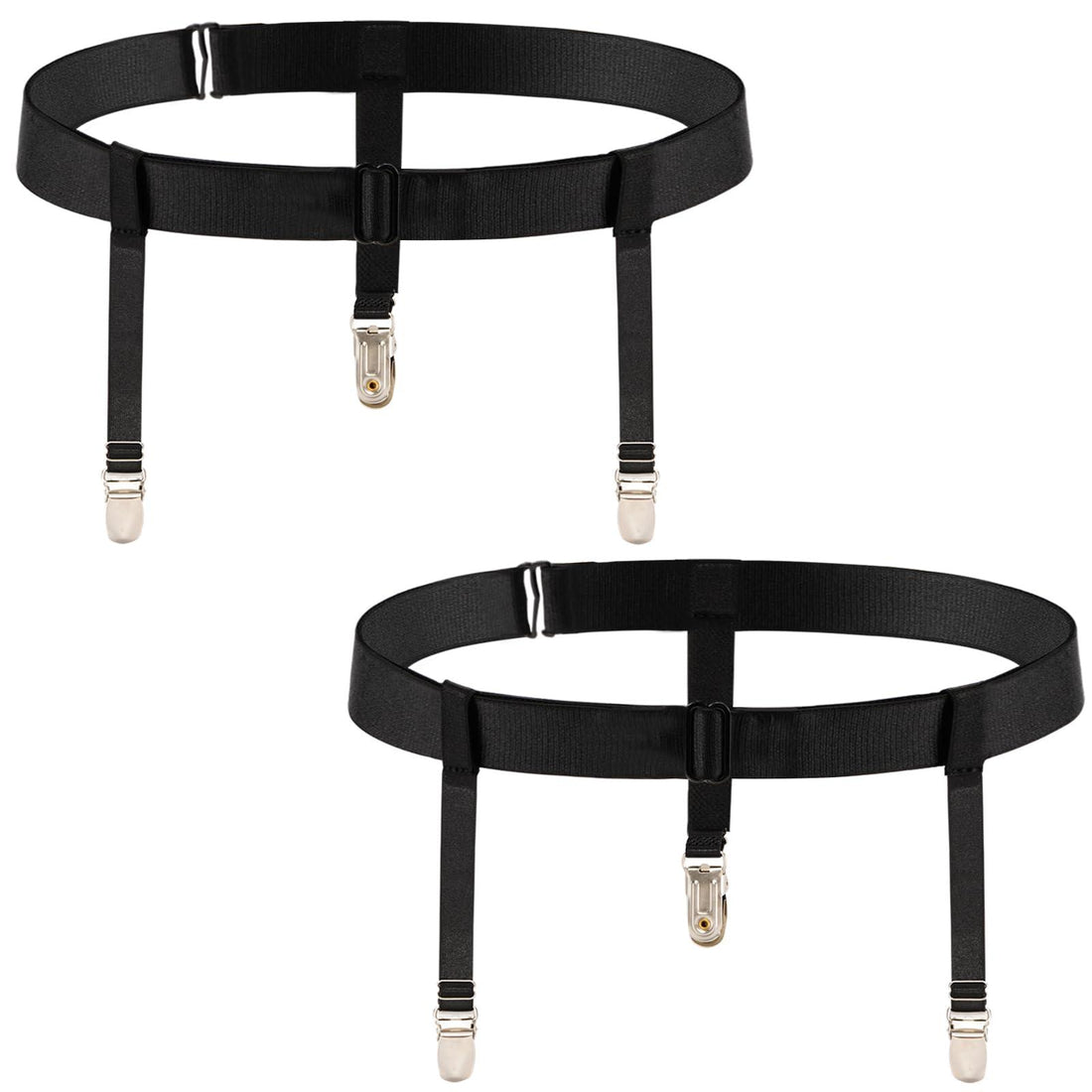 Plus Size High Elastic Thigh Garter Belts-Black丨Moon Wood