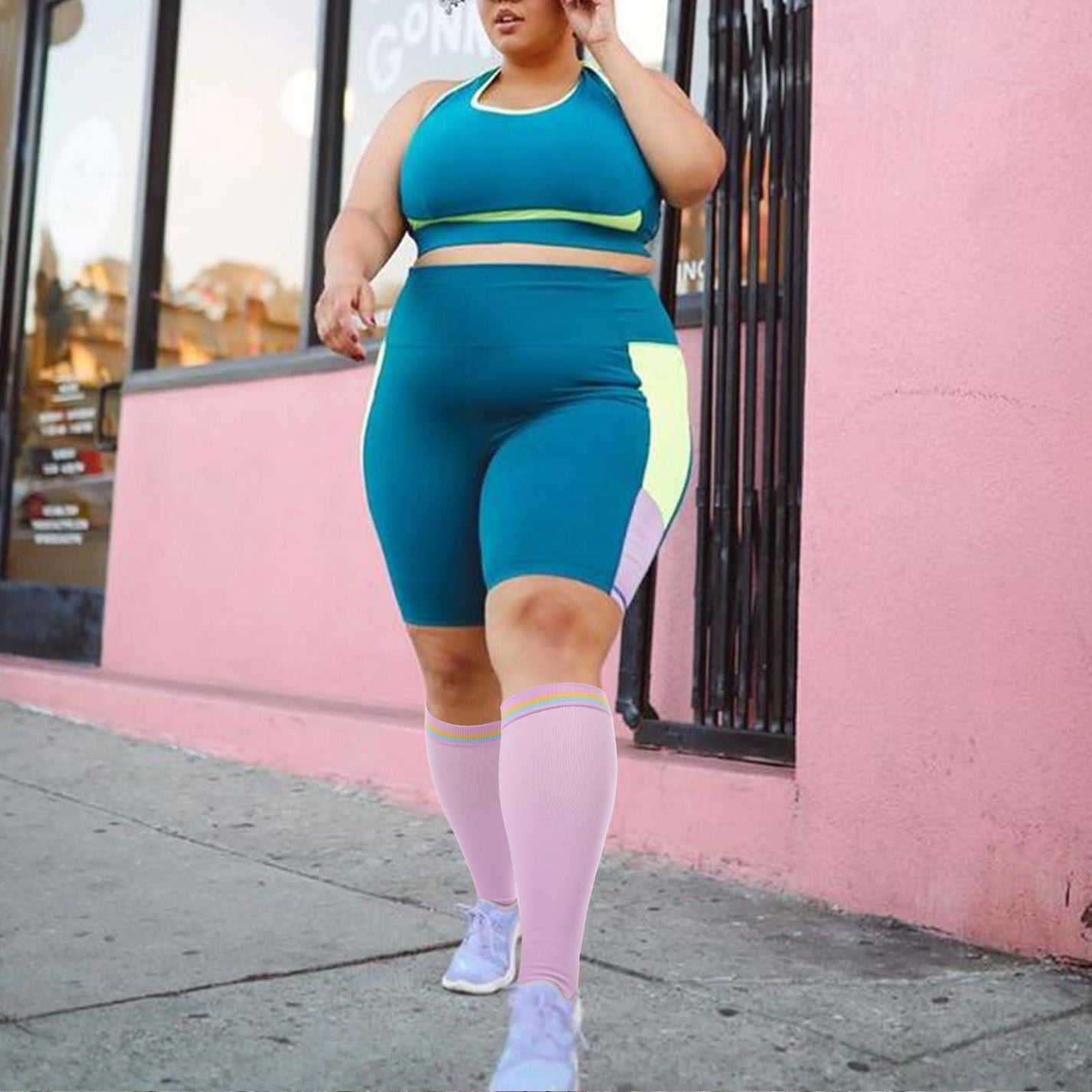 Plus Size Open Toe Compression Socks for Women | Moon Wood