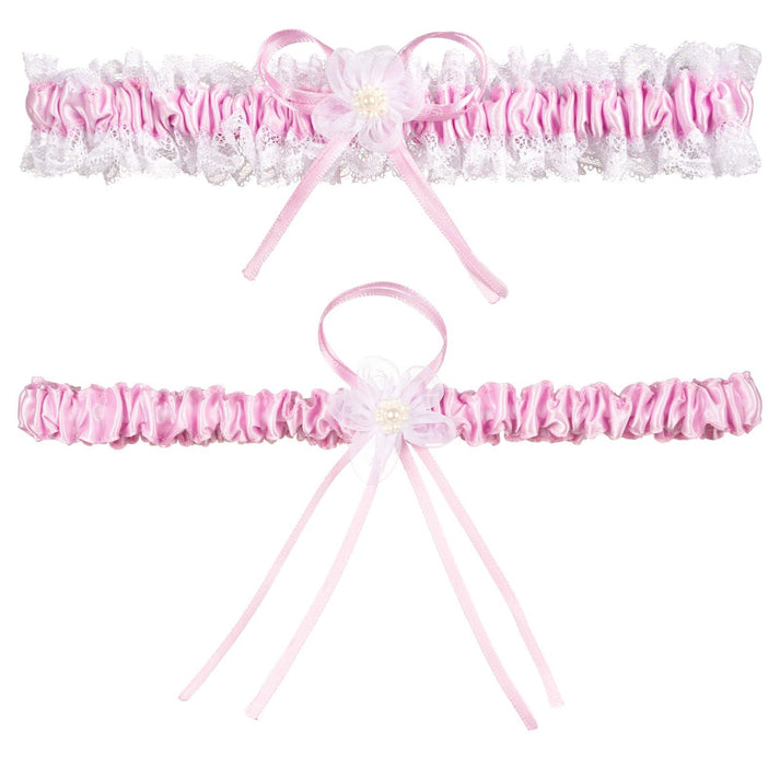 Plus Size Wedding Garters with Elastic Band Blue | Moon Wood