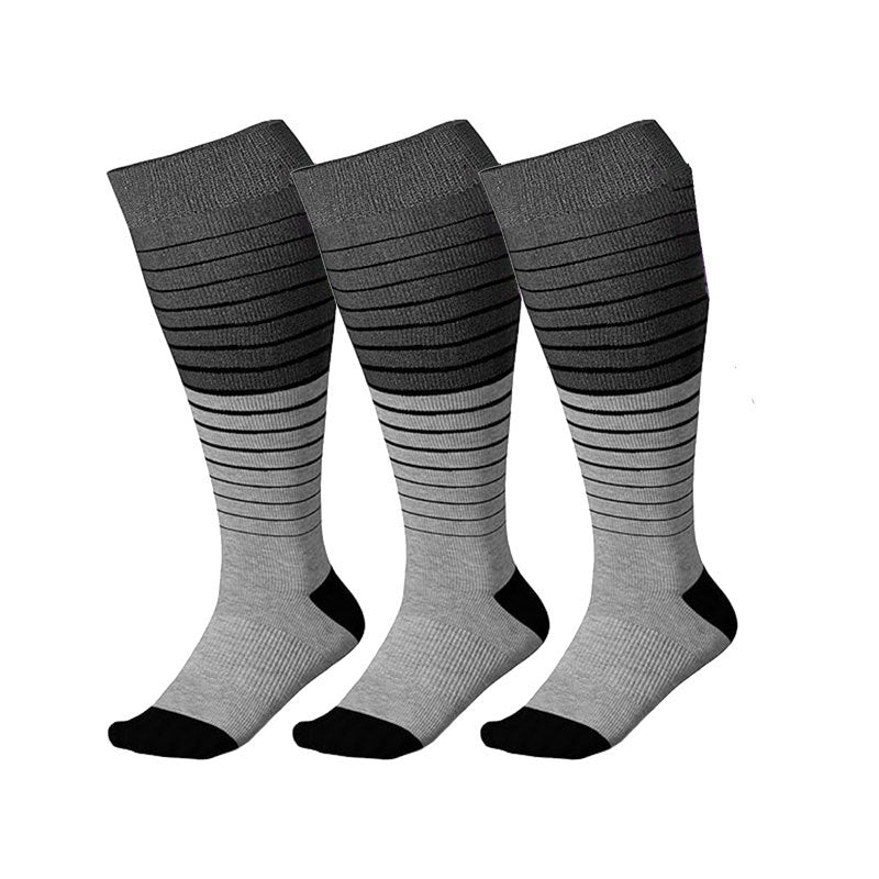 Plus Size Wide Calf Compression Socks Stripe | Moon Wood