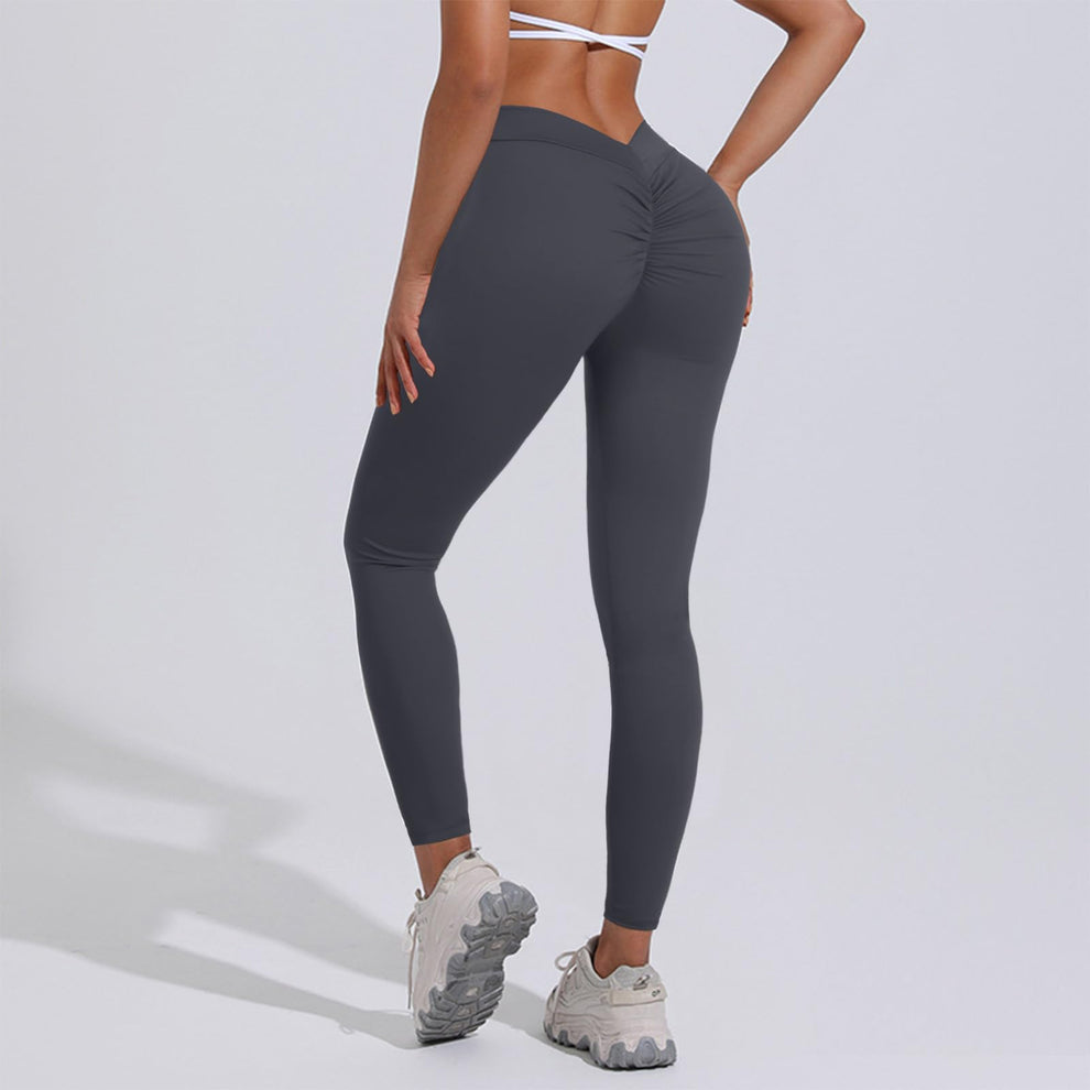 V Back Scrunch Leggings Soft Butt Lifting | Moon Wood