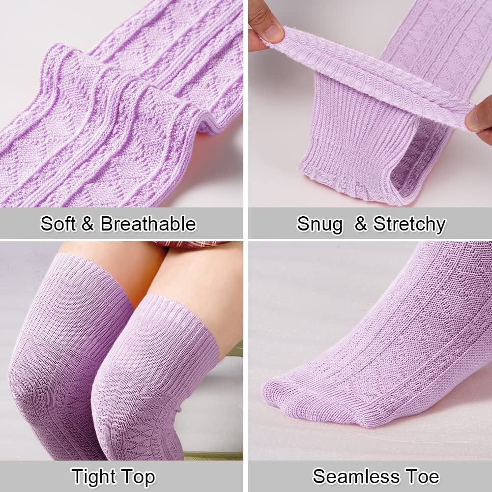 Thigh High Socks Boot Sock Women-Lavender丨Moon Wood