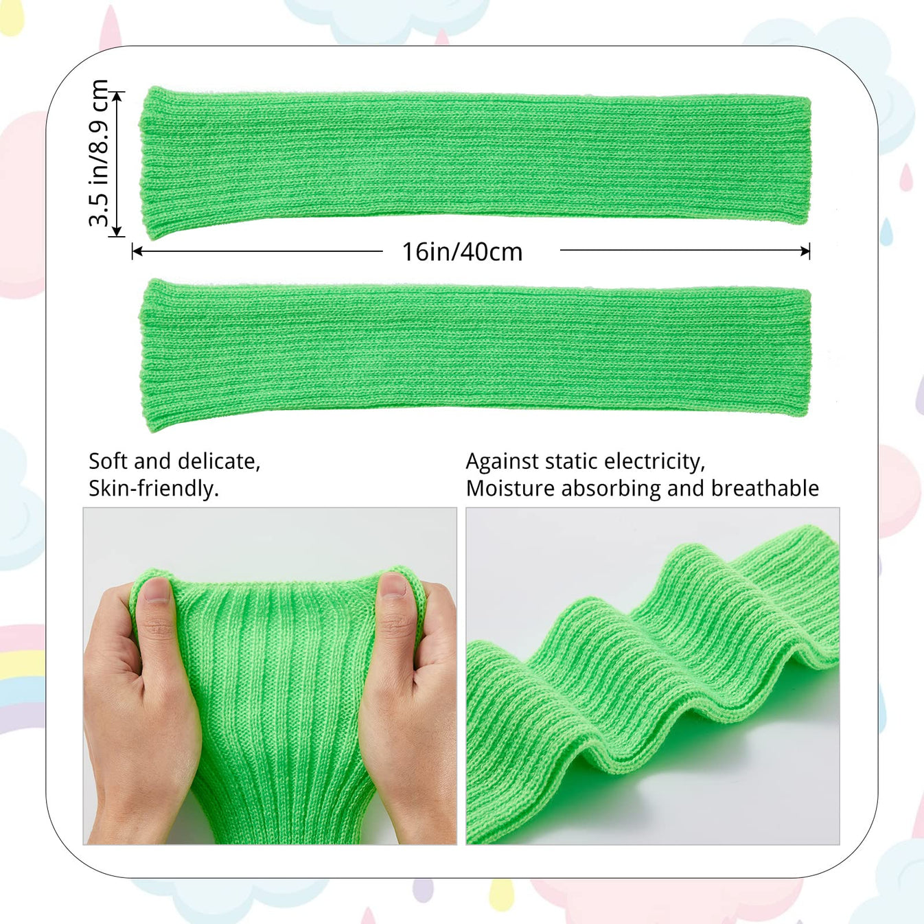 Womens Leg Warmers Neon Knitted | Moon Wood