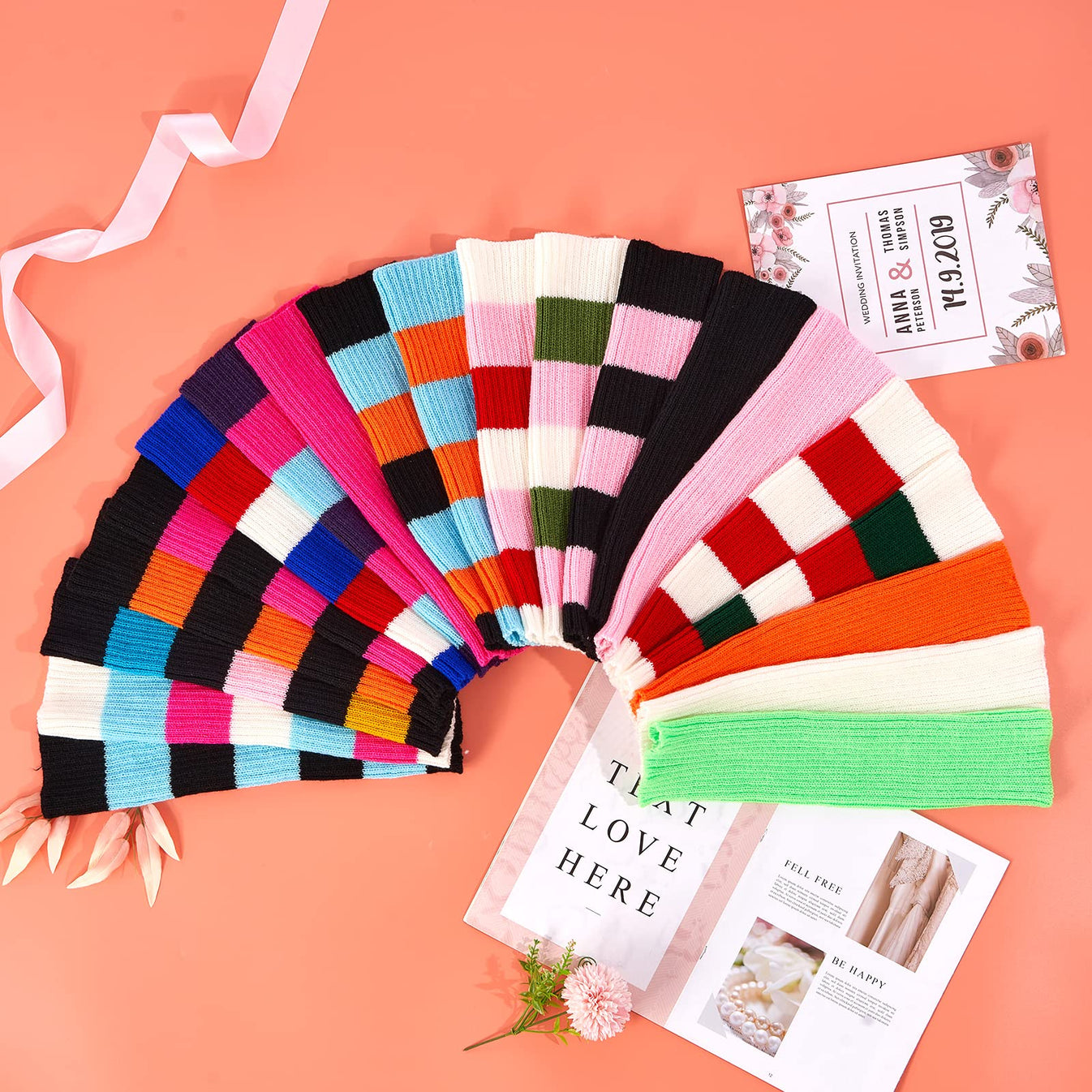 Womens Leg Warmers Neon Knitted | Moon Wood