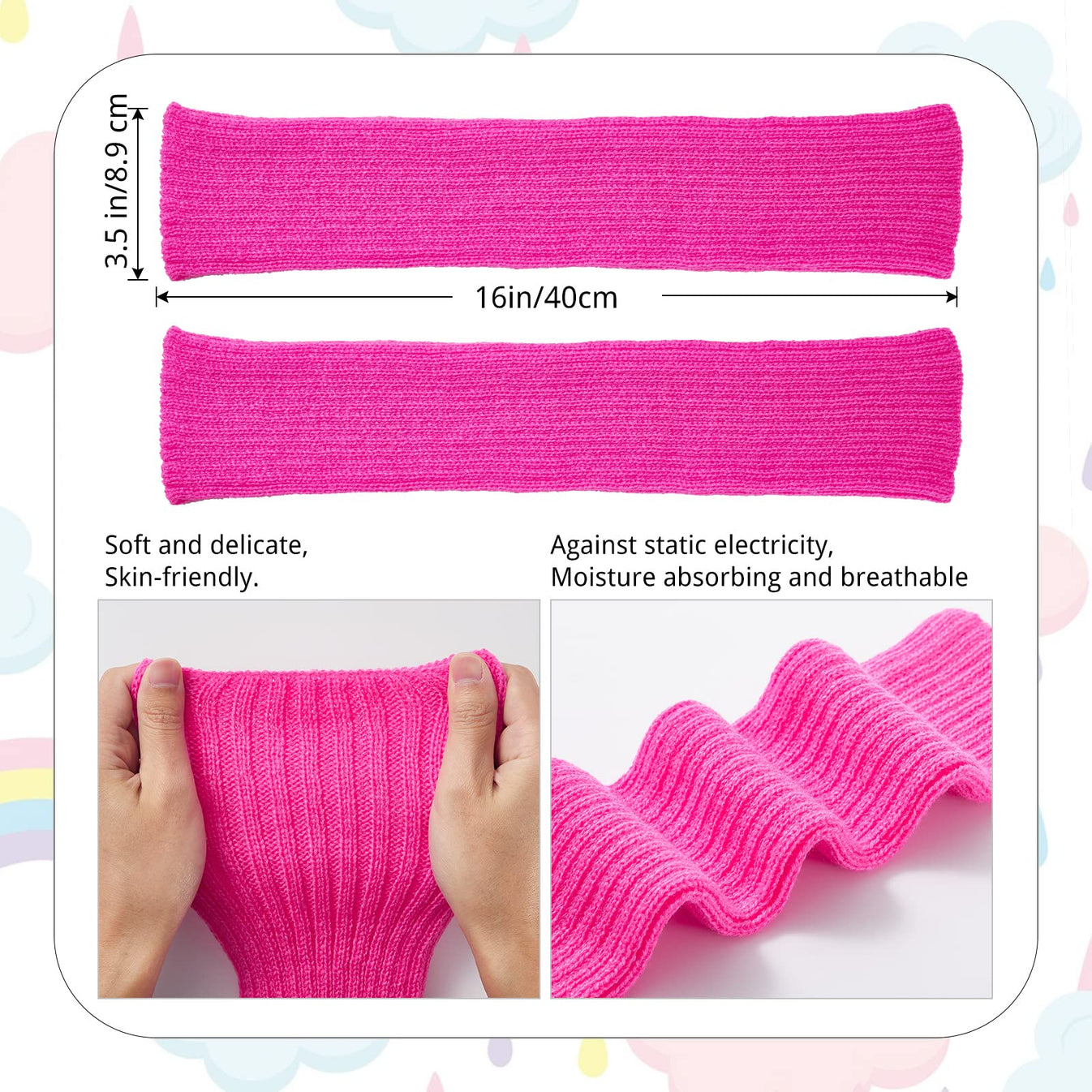 Womens Leg Warmers Neon Knitted | Moon Wood